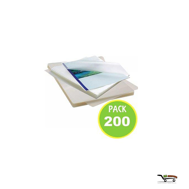 Pack 200 Micas -100 Micas A4 +100 Micas Oficio de 125 Micrones ...